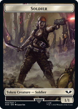 Soldier Token MtG Art from Warhammer 40000 Set by Lixin Yin - Art of ...