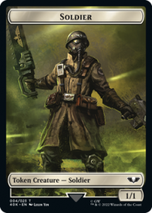 Soldier Token MtG Art from Warhammer 40000 Set by Lixin Yin - Art of ...
