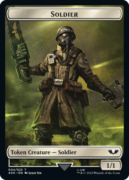 Soldier Token MtG Art from Warhammer 40000 Set by Lixin Yin - Art of ...