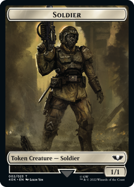 Soldier Token MtG Art from Warhammer 40000 Set by Lixin Yin - Art of ...