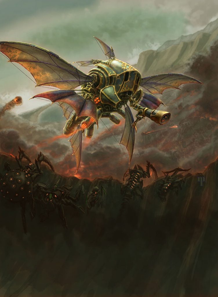 Spotter Thopter MtG Art from The Brothers' War Set by Michael Phillippi ...