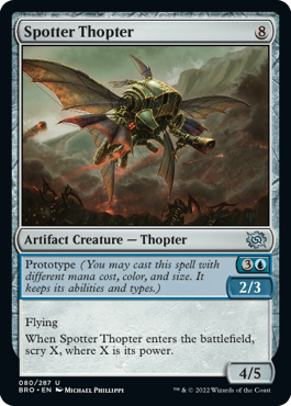 Spotter Thopter MtG Art from The Brothers' War Set by Michael Phillippi ...