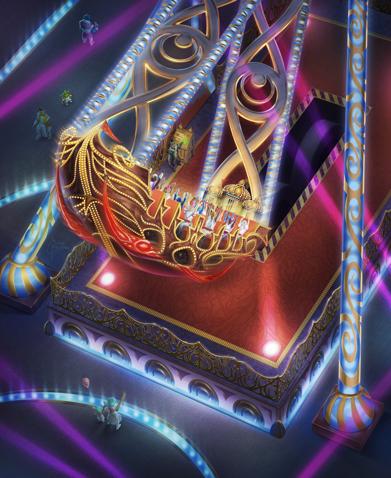 Swinging Ship MtG Art from Unfinity Set by Mike Burns - Art of Magic ...