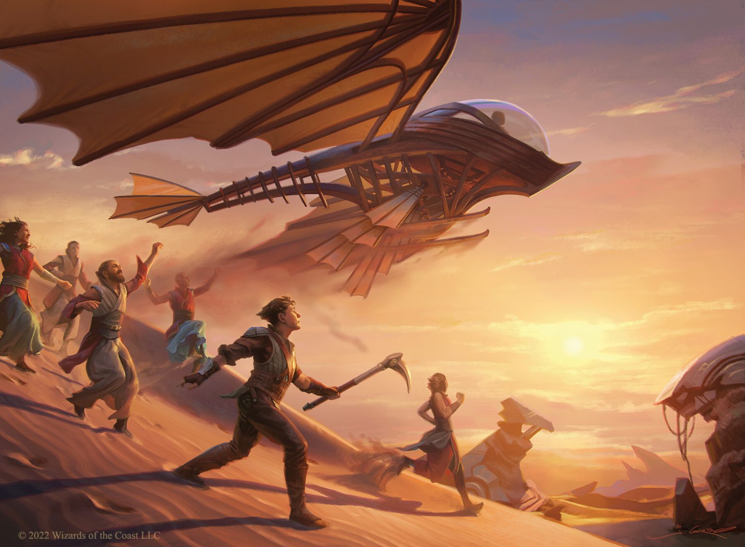 Take Flight MtG Art from The Brothers' War Set by Joshua Cairos - Art ...
