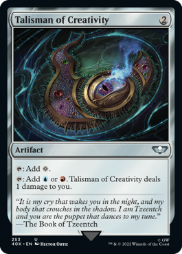 Talisman of Creativity MtG Art from Warhammer 40000 Set by Hector Ortiz ...