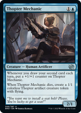 Thopter Mechanic MtG Art from The Brothers' War Set by Joshua Raphael ...