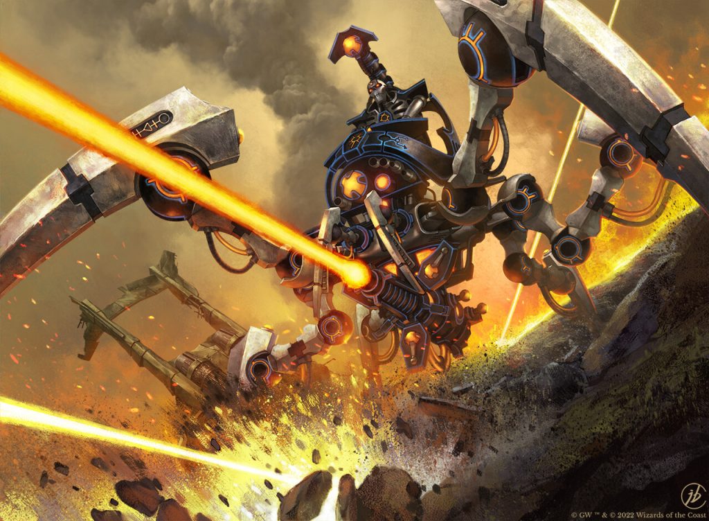 Triarch Stalker MtG Art from Warhammer 40000 Set by JB Casacop - Art of ...