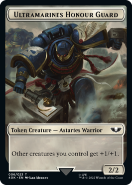Ultramarines Honour Guard Token MtG Art from Warhammer 40000 Set by ...