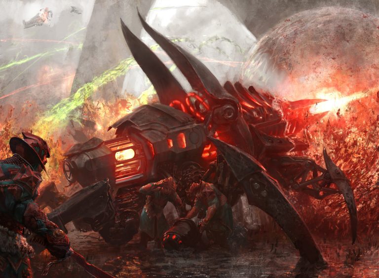 Unleash Shell MtG Art from The Brothers' War Set by Campbell White ...