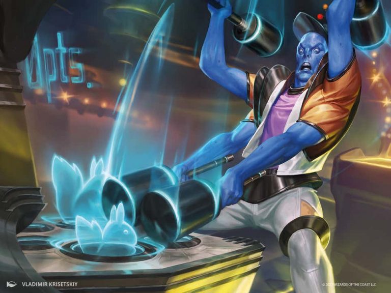 Vedalken Squirrel-Whacker MtG Art from Unfinity Set by Vladimir ...