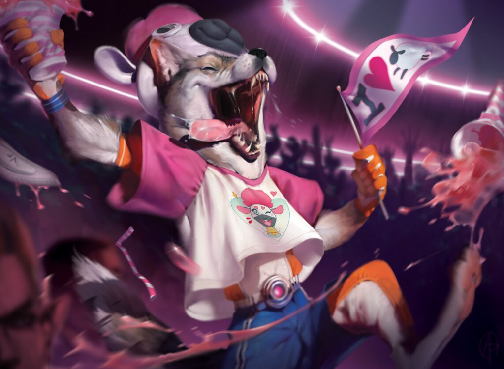 Wolf in ________ Clothing MtG Art from Unfinity Set by April Prime ...