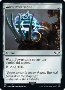 Worn Powerstone MtG Art from Warhammer 40000 Set by David Sondered - Art of Magic: the Gathering