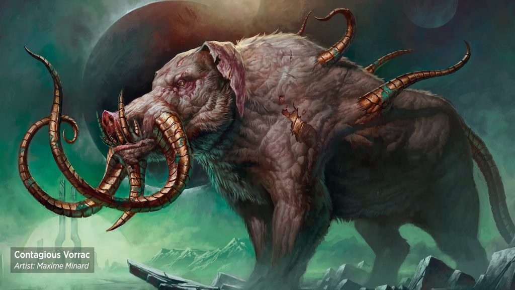 Contagious Vorrac MtG Art from Phyrexia: All Will Be One Set by Maxime ...