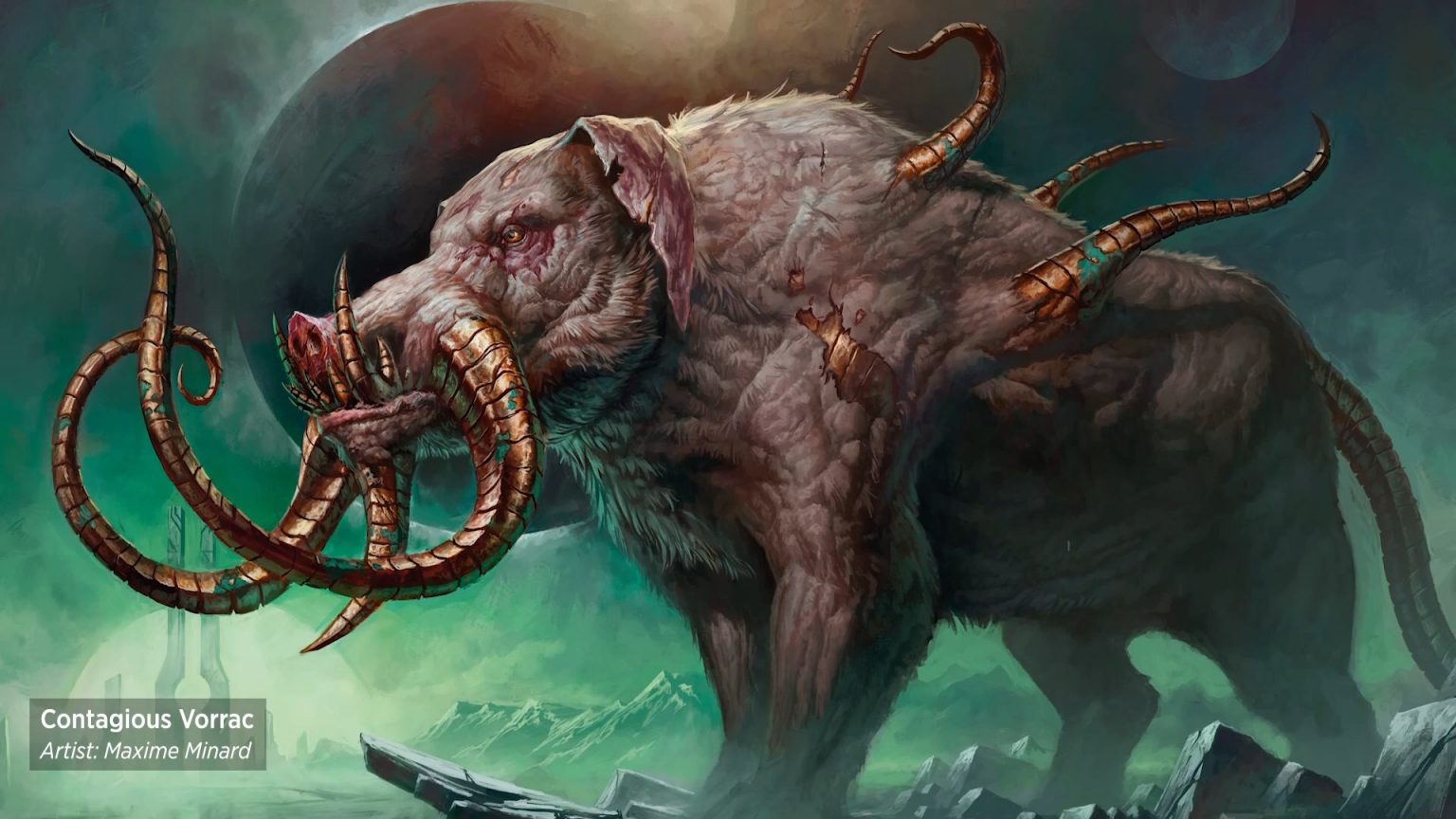 Contagious Vorrac MtG Art from Phyrexia: All Will Be One Set by Maxime ...