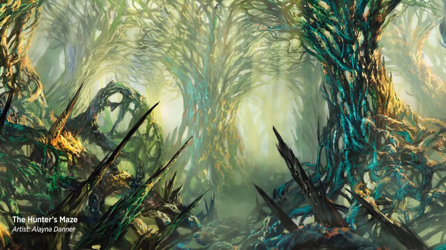 The Hunter's Maze MtG Art from Phyrexia: All Will Be One Set by Alayna ...