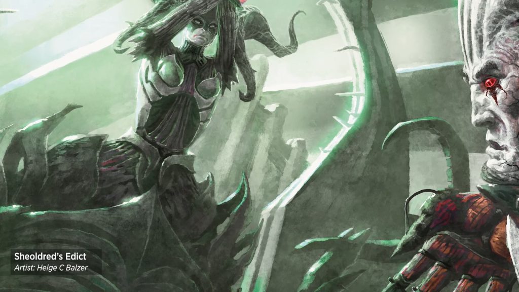 Sheoldred's Edict MtG Art from Phyrexia: All Will Be One Set by Helge C. Balzer - Art of Magic ...