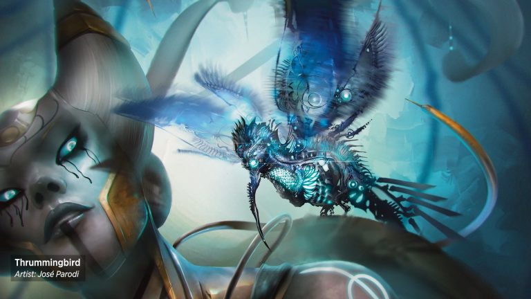 Thrummingbird MtG Art from Phyrexia: All Will Be One Set by José Parodi ...