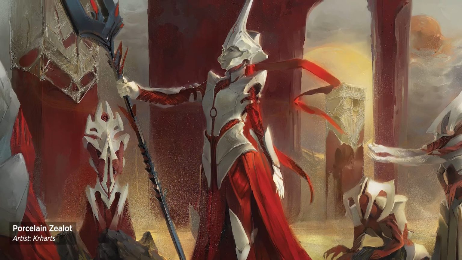 Porcelain Zealot MtG Art from Phyrexia: All Will Be One Set by Krharts ...