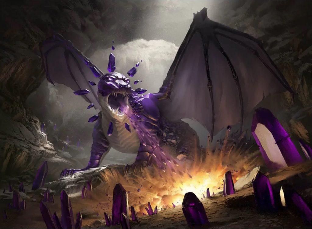 Amethyst Dragon MtG Art from Commander Legends: Battle for Baldur's ...