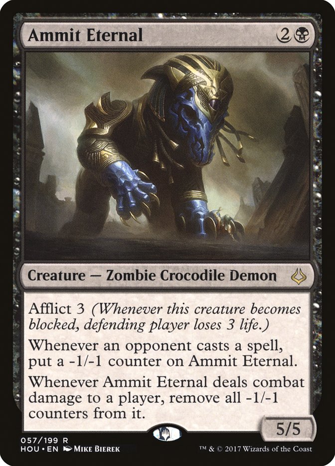 Ammit Eternal MtG Art from Hour of Devastation Set by Mike Bierek - Art ...