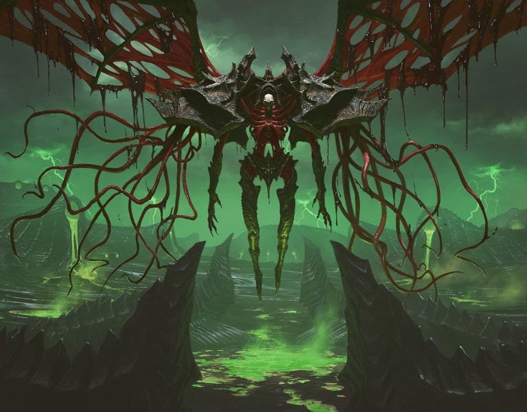 Archfiend of the Dross MtG Art from Phyrexia: All Will Be One Set by Lie Setiawan - Art of Magic ...