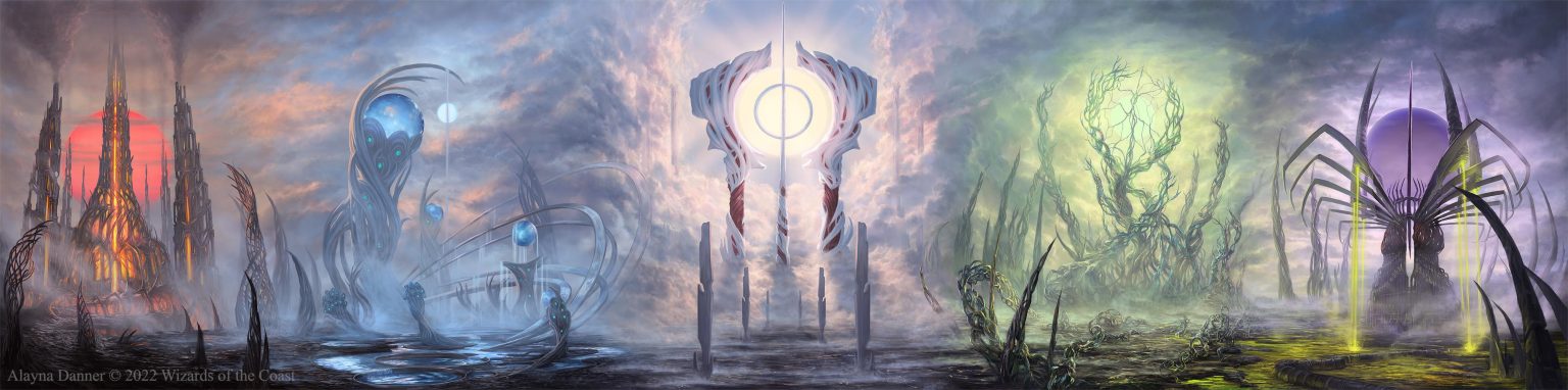 Full Art Basic Lands MtG Art from Phyrexia: All Will Be One Set by ...