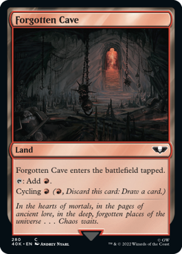 Forgotten Cave MtG Art from Warhammer 40000 Set by Andrey Nyarl - Art ...