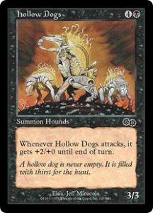 Hollow Dogs MtG Art from Ninth Edition, Urza's Saga Set by Jeff ...