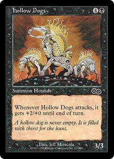 Hollow Dogs MtG Art from Ninth Edition, Urza's Saga Set by Jeff ...