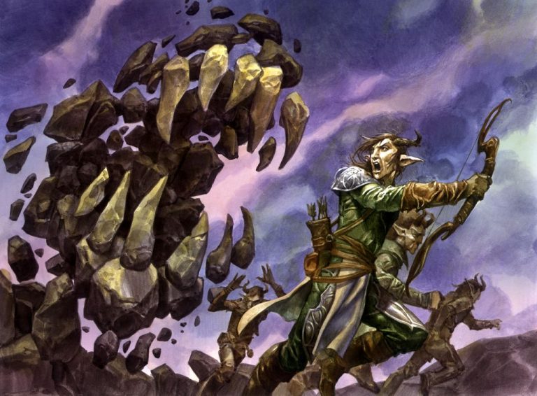 Jaws of Stone MtG Art from Duel Decks: Venser vs. Koth, Shadowmoor Set ...