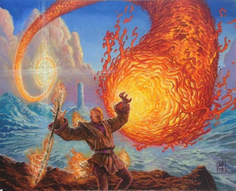 Lava Spike MtG Art from Champions of Kamigawa, Modern Masters, Time ...