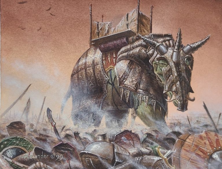 Lesser Gargadon MtG Art from Eighth Edition, Prophecy Set by Rob ...