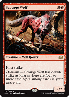 Scourge Wolf MtG Art from Shadows over Innistrad Set by Jama Jurabaev ...