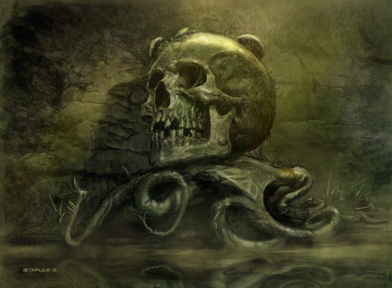 Slitherhead MtG Art from Return to Ravnica Set by Greg Staples - Art of ...
