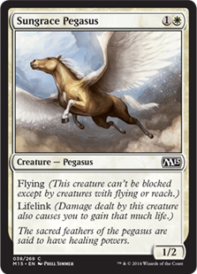 Sungrace Pegasus MtG Art from Magic 2015 Set by Phill Simmer - Art of ...