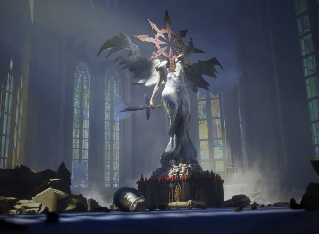 Temple of the False God MtG Art from Warhammer 40000 Set by Josu Solano ...