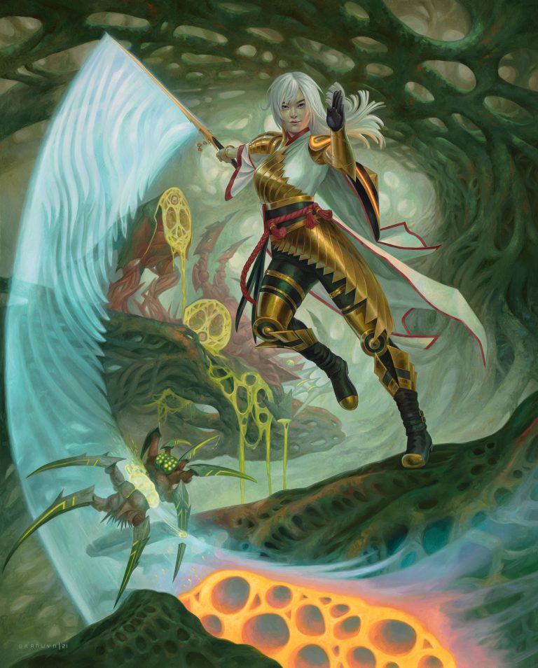 The Eternal Wanderer MtG Art from Phyrexia: All Will Be One Set by Alix ... The Eternal Wanderer MtG Art from Phyrexia: All Will Be One Set by Alix ...