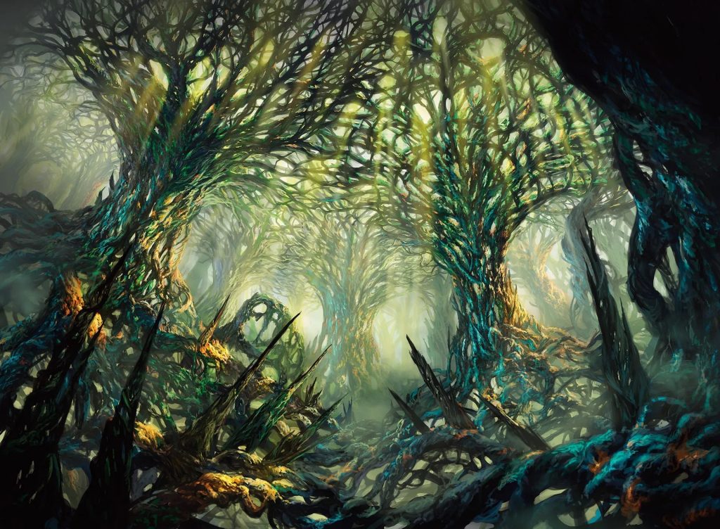 The Hunter Maze MtG Art from Phyrexia: All Will Be One Set by Alayna ...