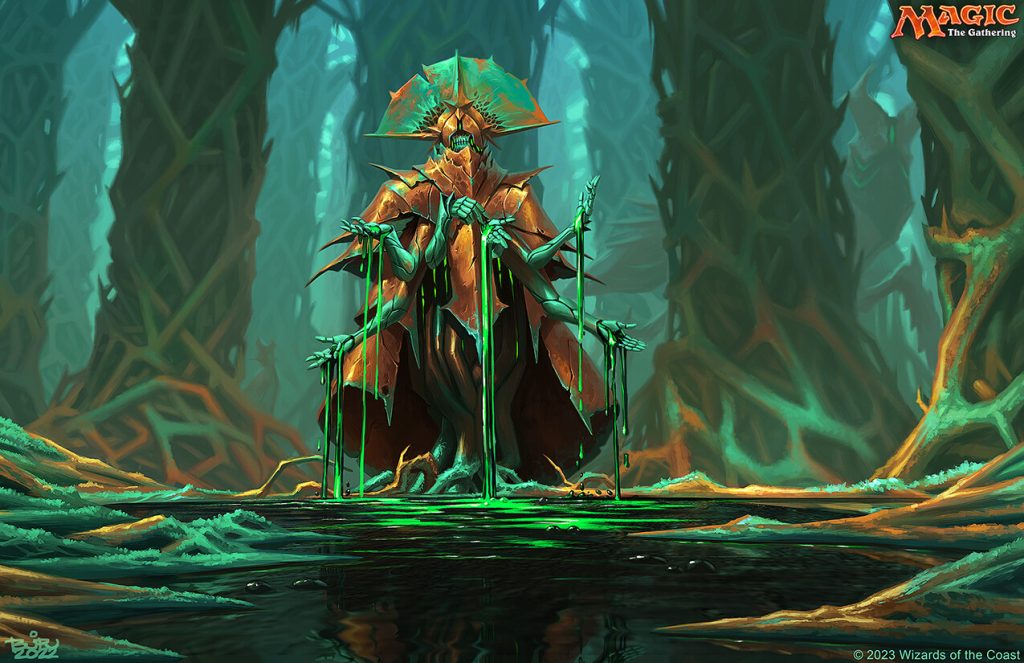 Venerated Rotpriest MtG Art from Phyrexia: All Will Be One Set by Brian ...