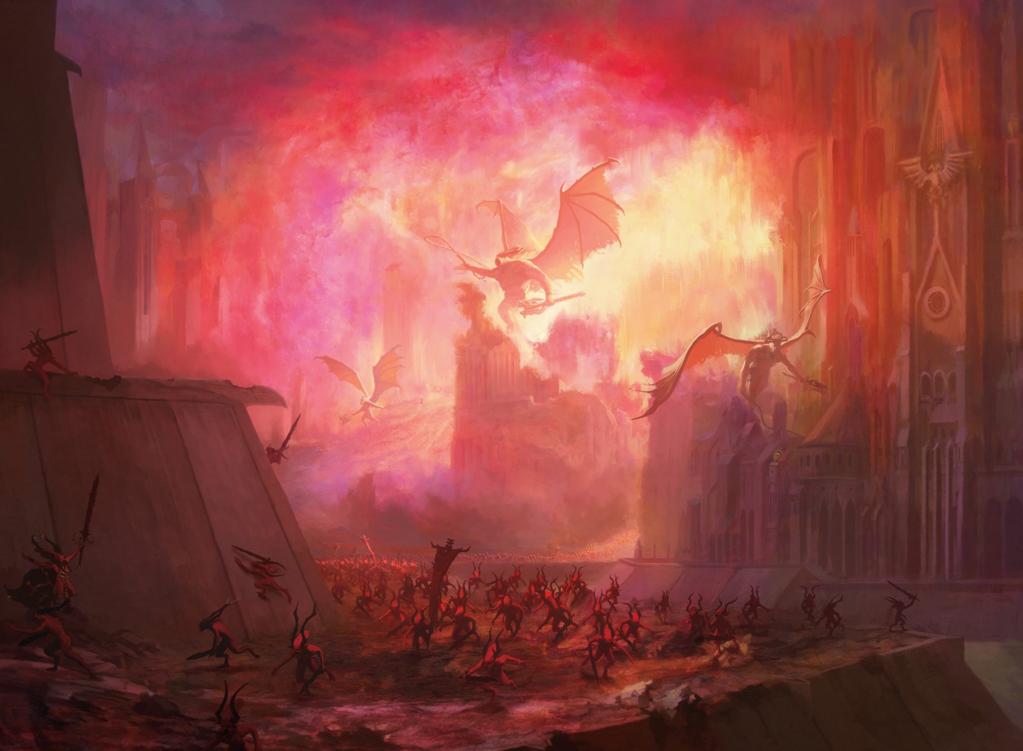 Warstorm Surge MtG Art from Warhammer 40000 Set by Josu Solano - Art of ...