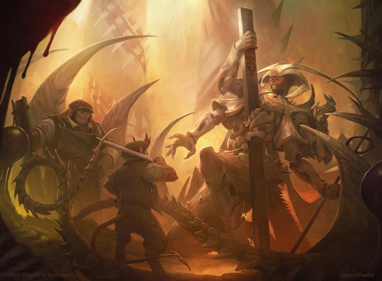 Atraxa's Fall MtG Art from March of the Machine Set by Xavier Ribeiro ...