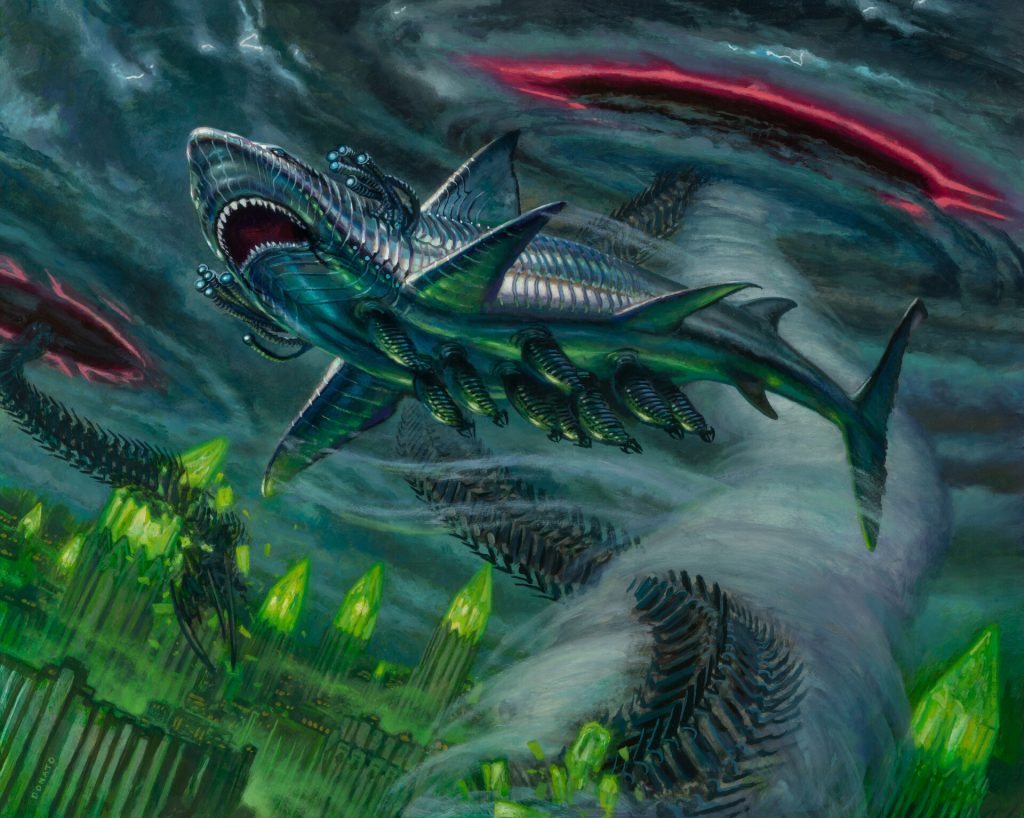 Chrome Host Seedshark MtG Art from March of the Machine Set by Donato ...
