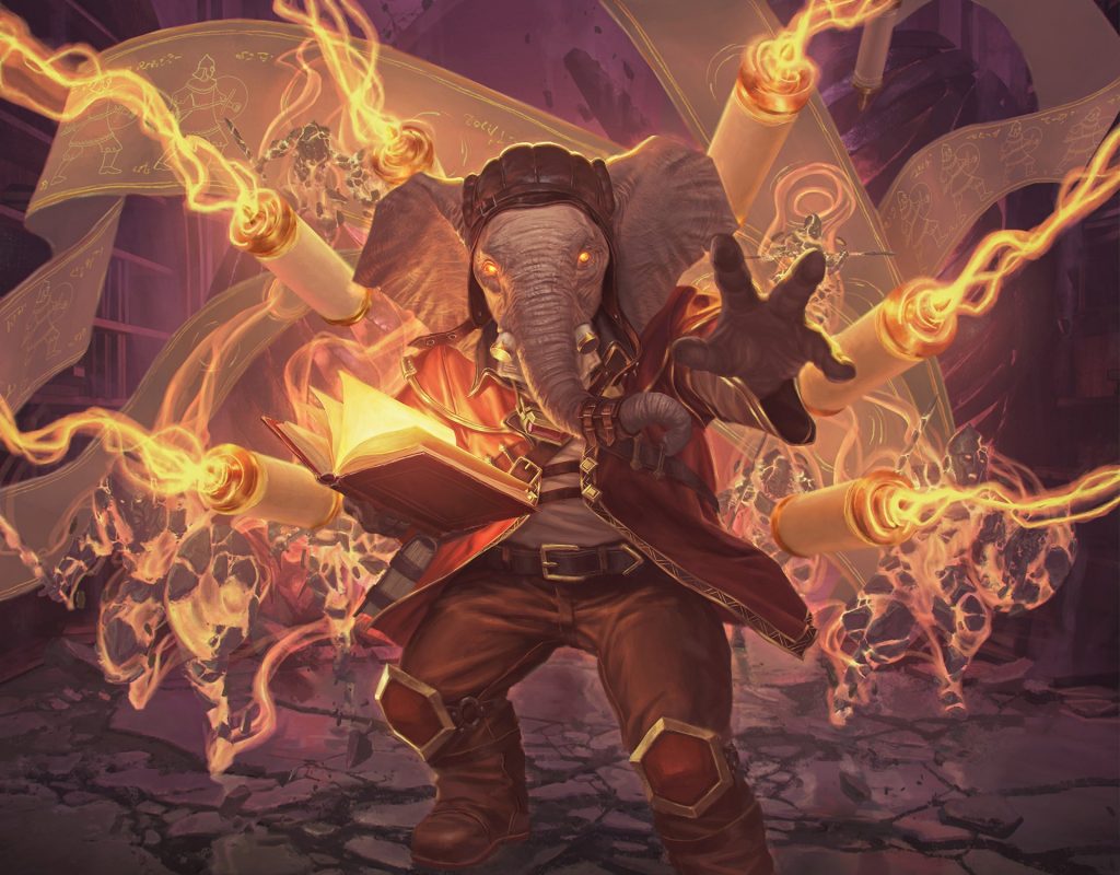 Quintorius, Loremaster MtG Art from March of the Machine Set by Lie ...