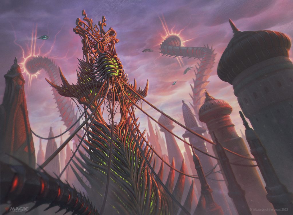 Tangled Skyline MtG Art from March of the Machine Set by Martin de ...
