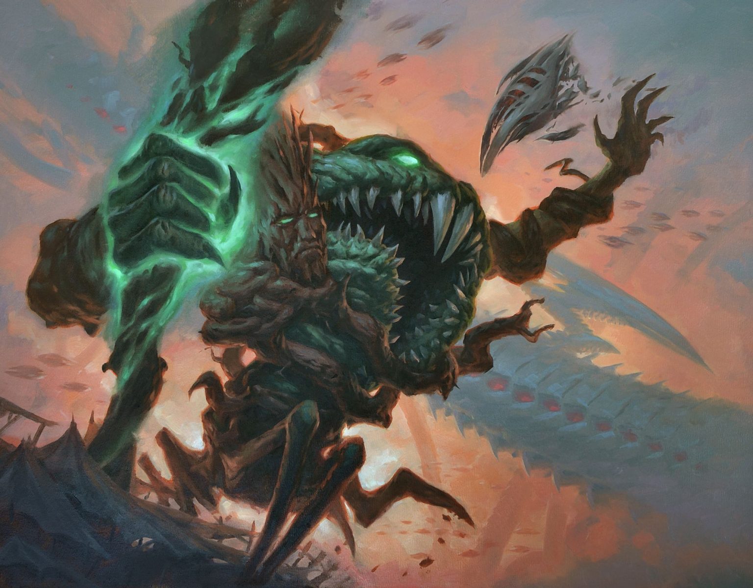 Yargle and Multani MtG Art from March of the Machine Set by Slawomir ...