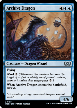 Archive Dragon MtG Art from Wilds of Eldraine Set by Tyler Walpole ...