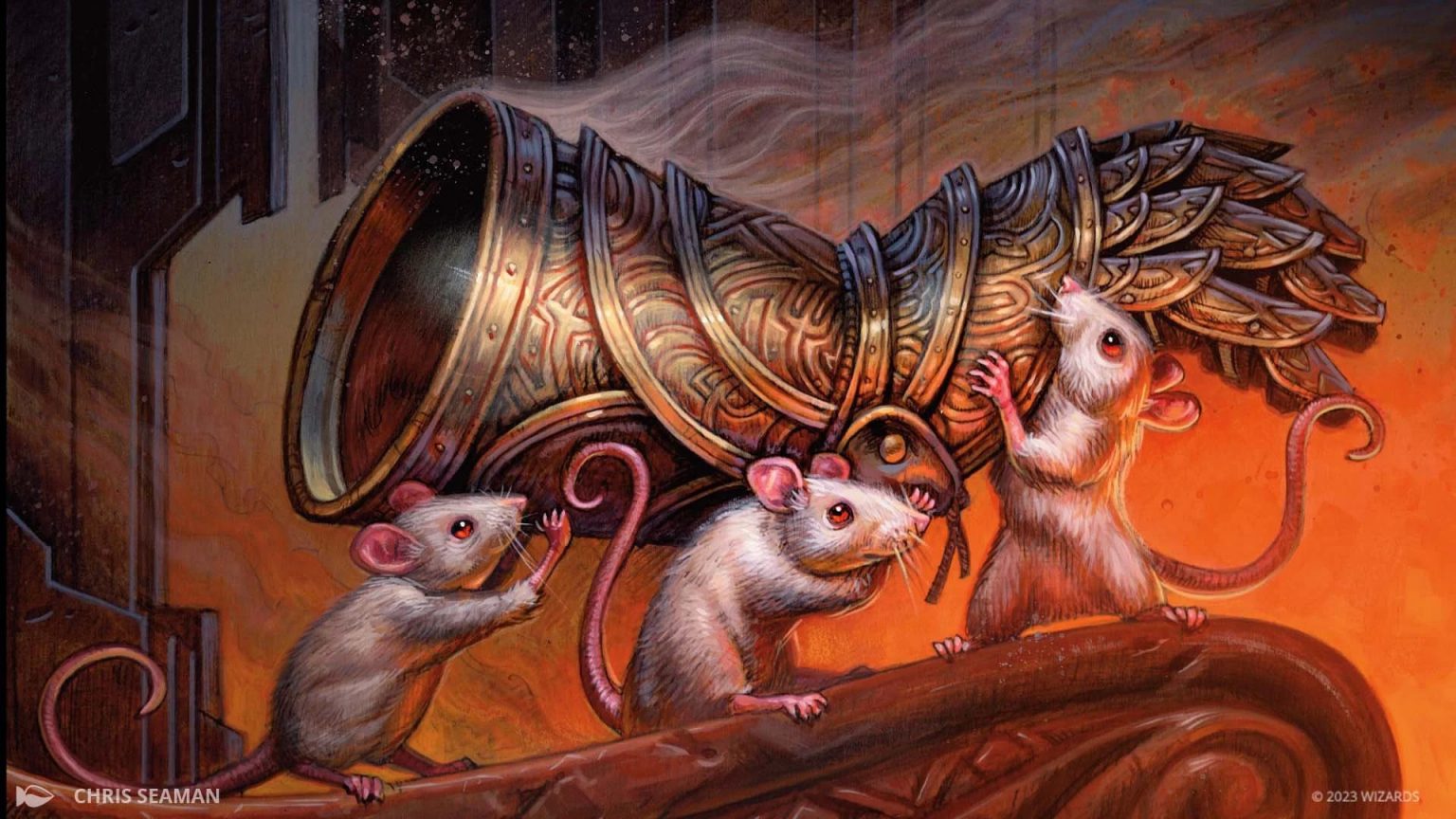 Armory Mice MtG Art from Wilds of Eldraine Set by Chris Seaman - Art of ...