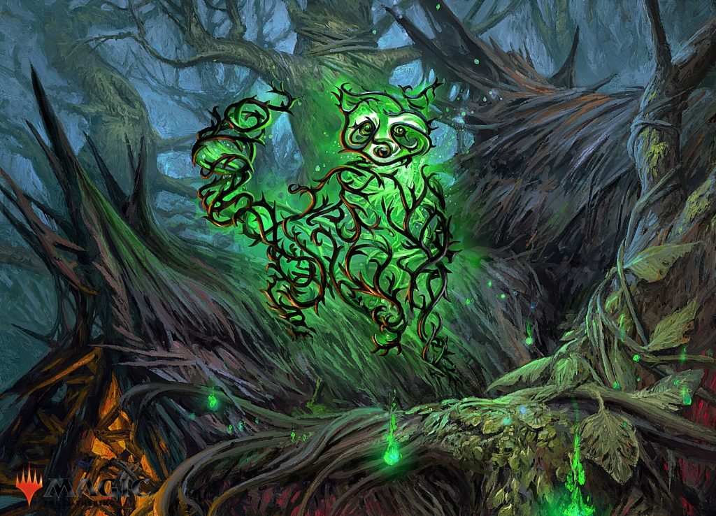 Bramble Familiar MtG Art from Wilds of Eldraine Set by Simon Dominic ...