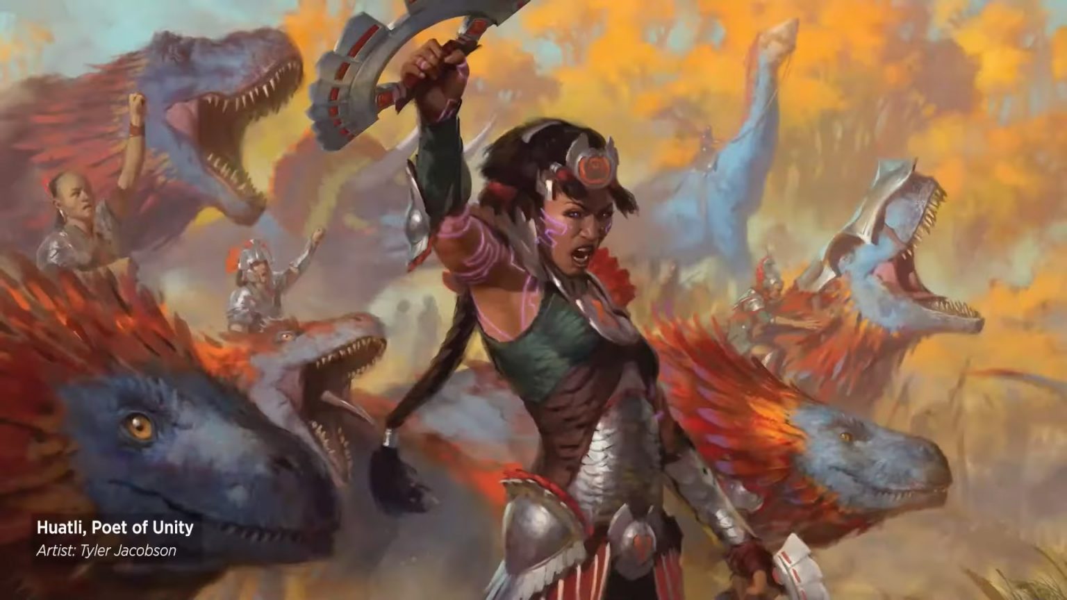 Huatli, Poet of Unity MtG Art from The Lost Caverns of Ixalan Set by ...