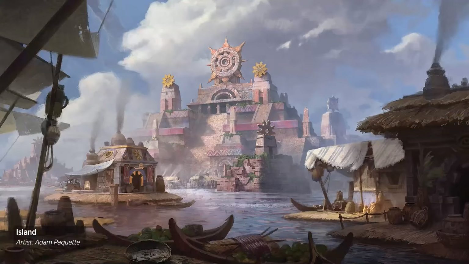 Island MtG Art from The Lost Caverns of Ixalan Set by Adam Paquette ...